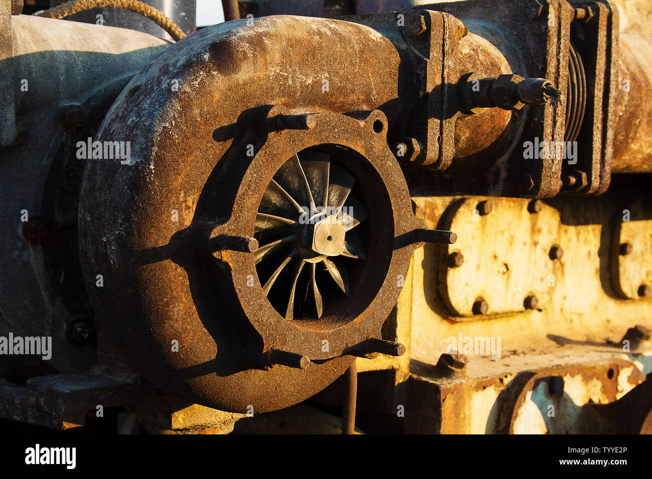 Rusty industrial machines Stock Photo - Alamy