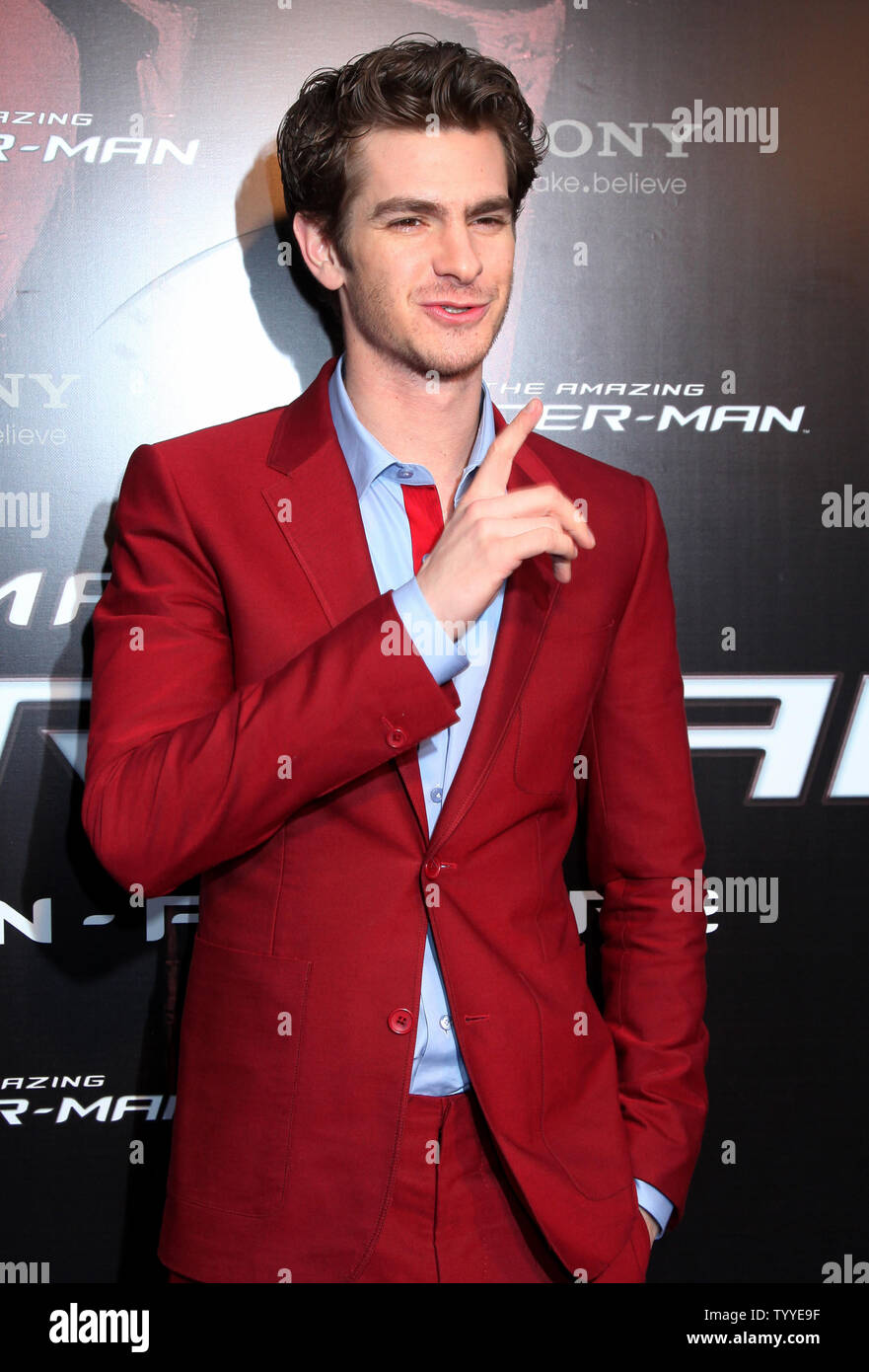 Andrew Garfield arrives for the French premiere of the film "The ...