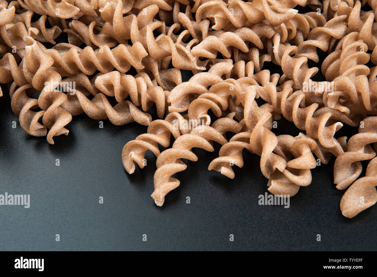 Brown buckwheat pasta. Food background or texture Stock Photo - Alamy