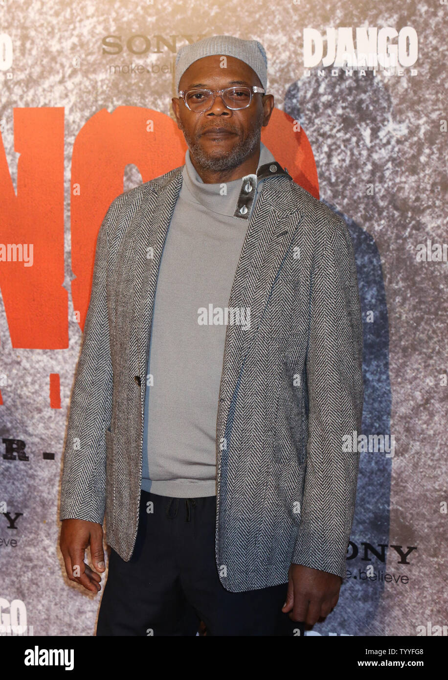 Samuel L. Jackson arrives at the French premiere of the film "Django ...