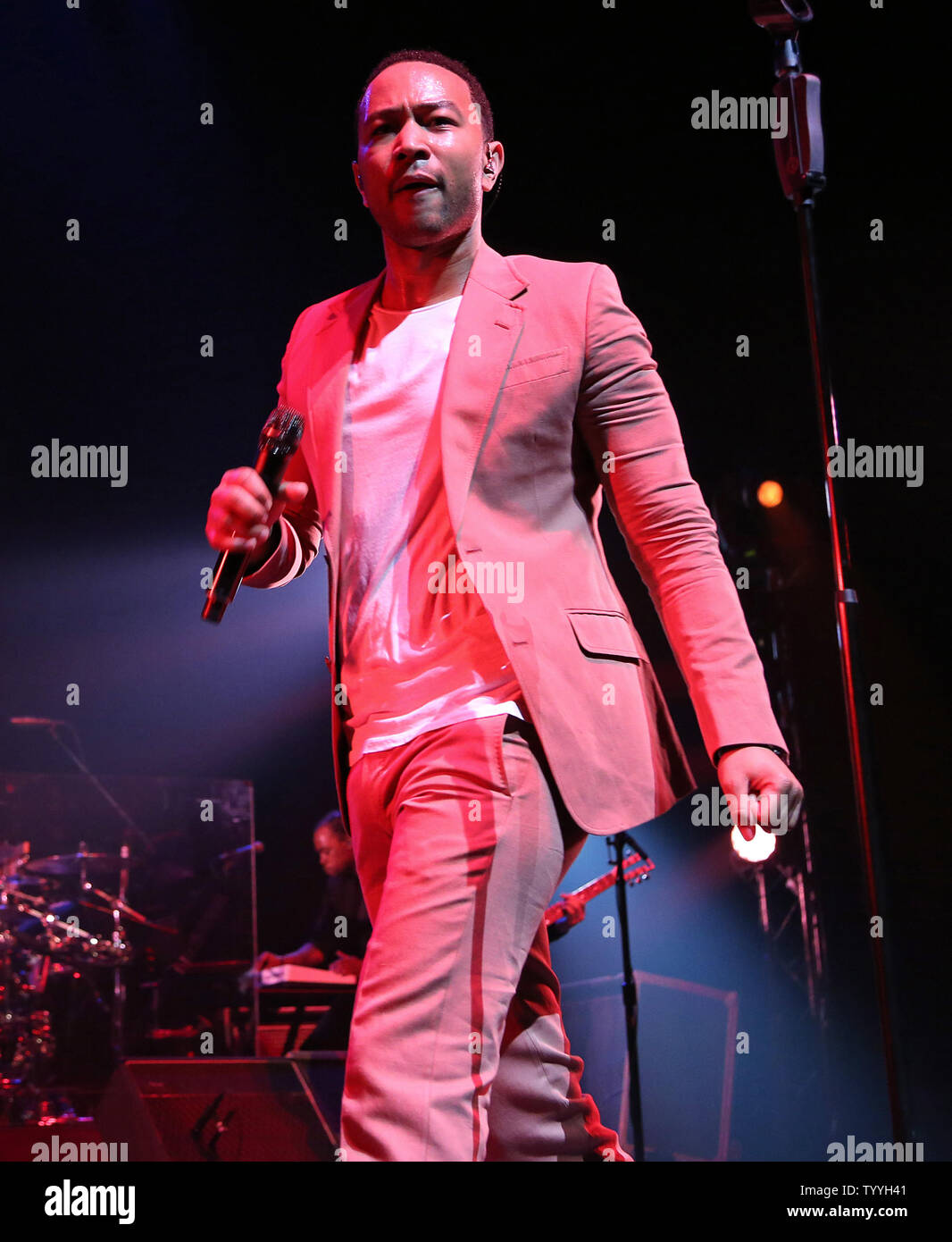 John Legend performs in concert at the Olympia Hall in Paris on July 6 ...