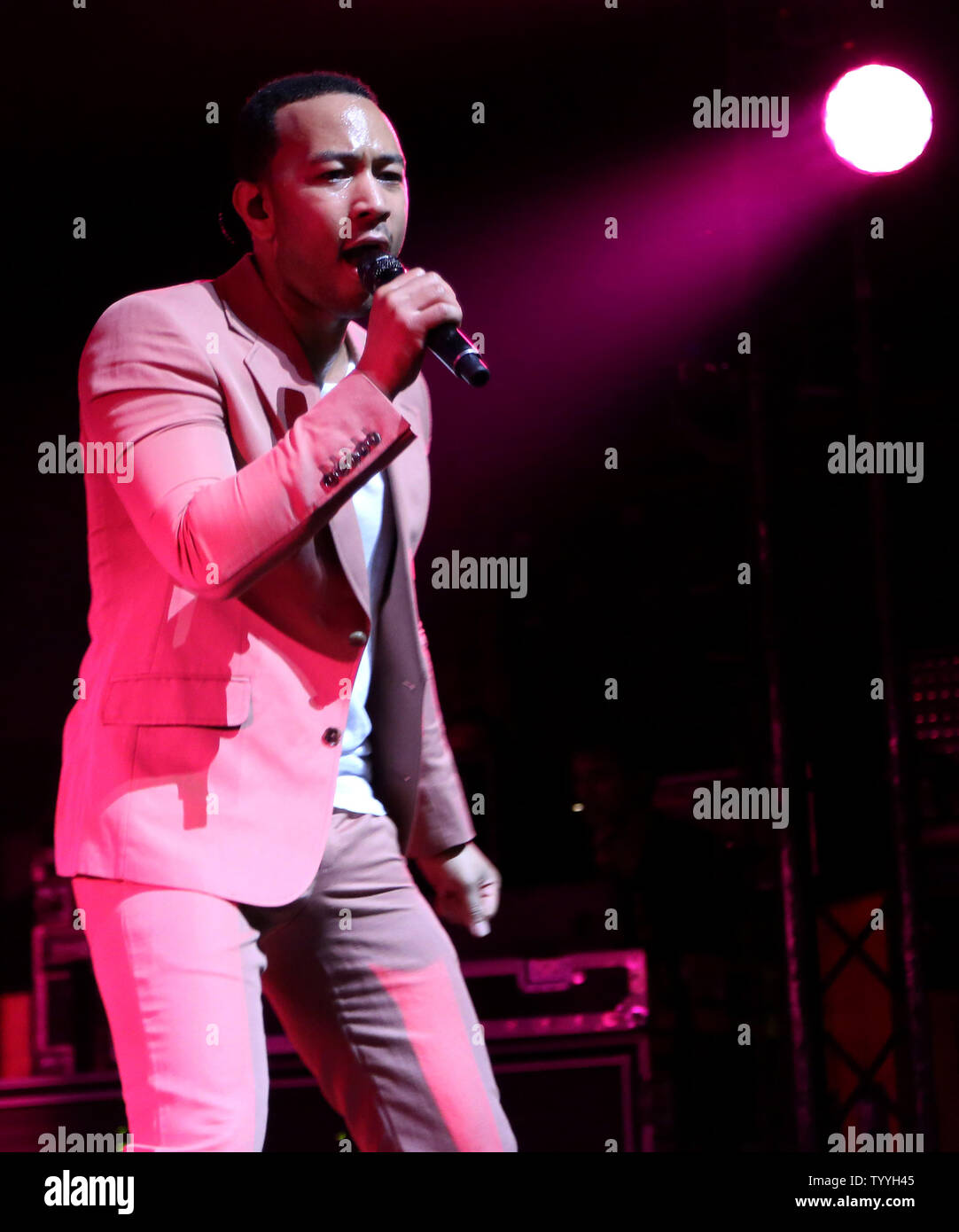 John Legend performs in concert at the Olympia Hall in Paris on July 6 ...