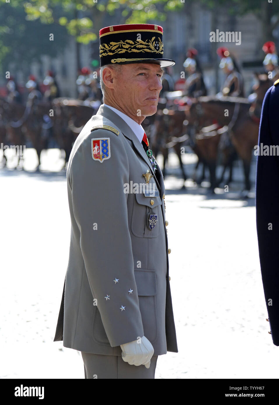 Military Governor of Paris Herve Charpentier awaits the start of the ...