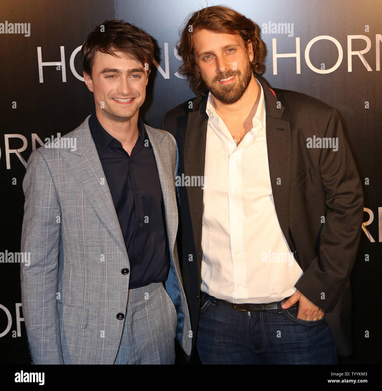 Daniel Radcliffe (L) and Alexandre Aja arrive at the French premiere of ...