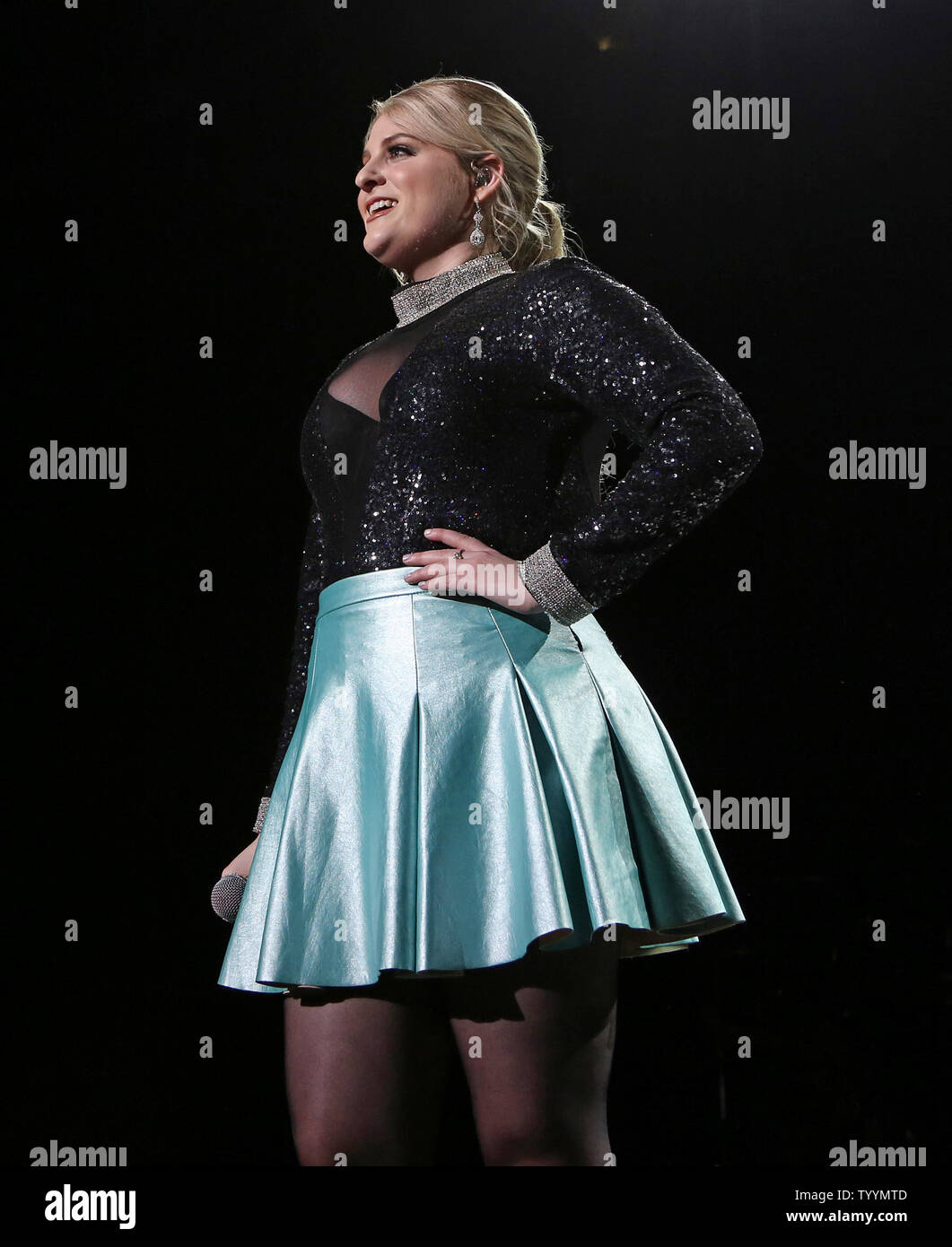 Meghan Trainor performs in concert at Le Trianon in Paris on May 28 ...