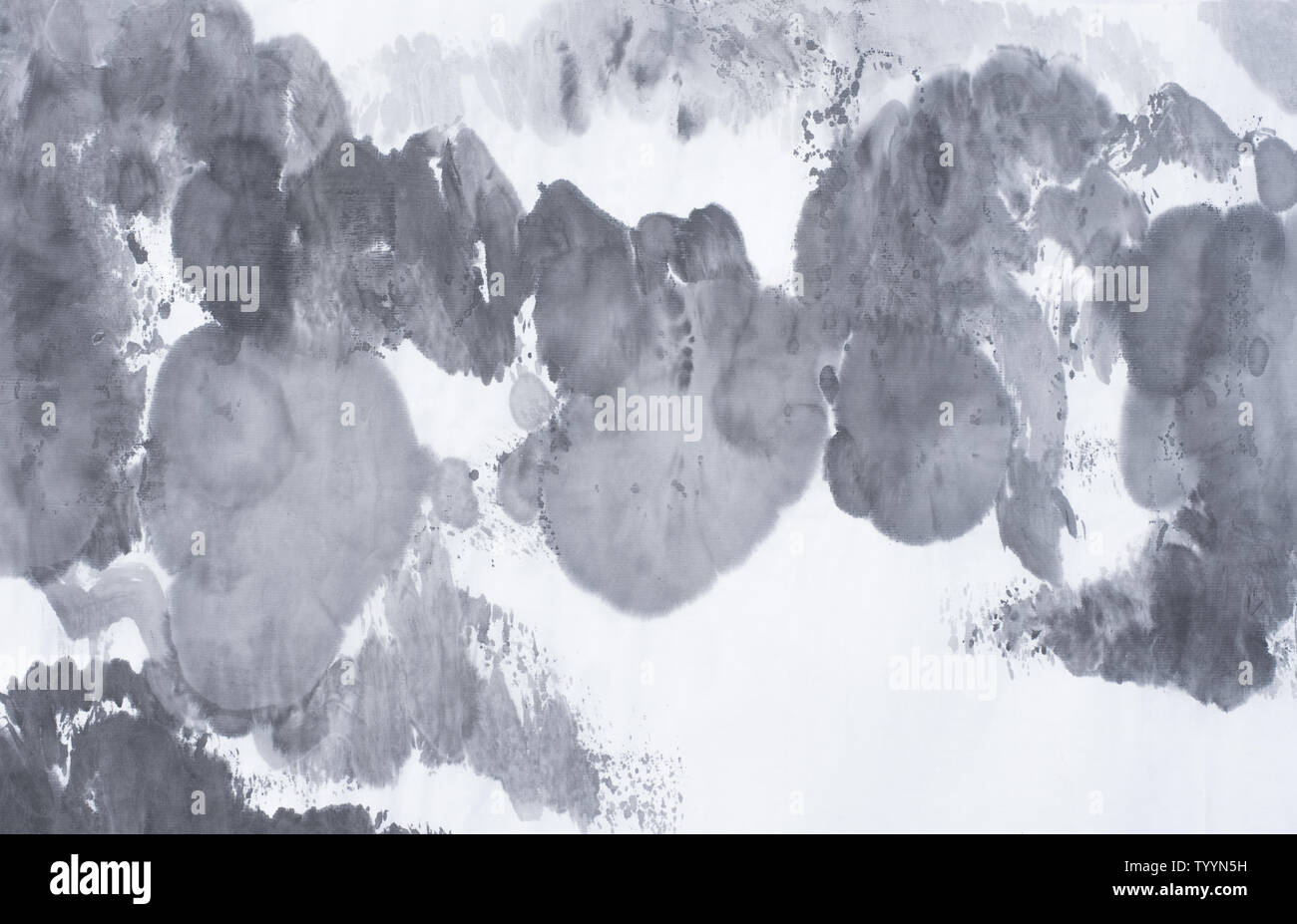 Abstract landscape ink background Stock Photo - Alamy