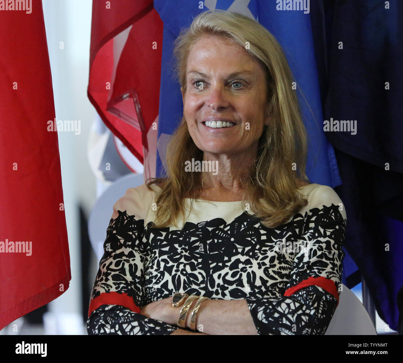 U.S. Ambassador to France Jane Hartley attends the opening of the U.S ...