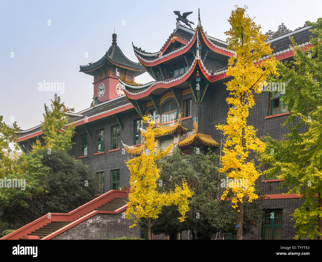 Autumn View of Sichuan University Campus Stock Photo - Alamy