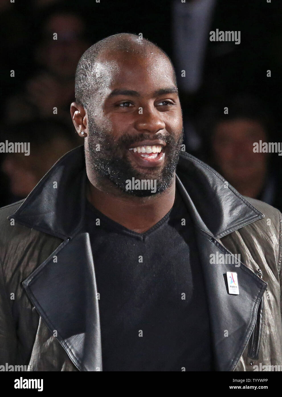 French two-time Olympic judo gold medalist Teddy Riner arrives at the ...