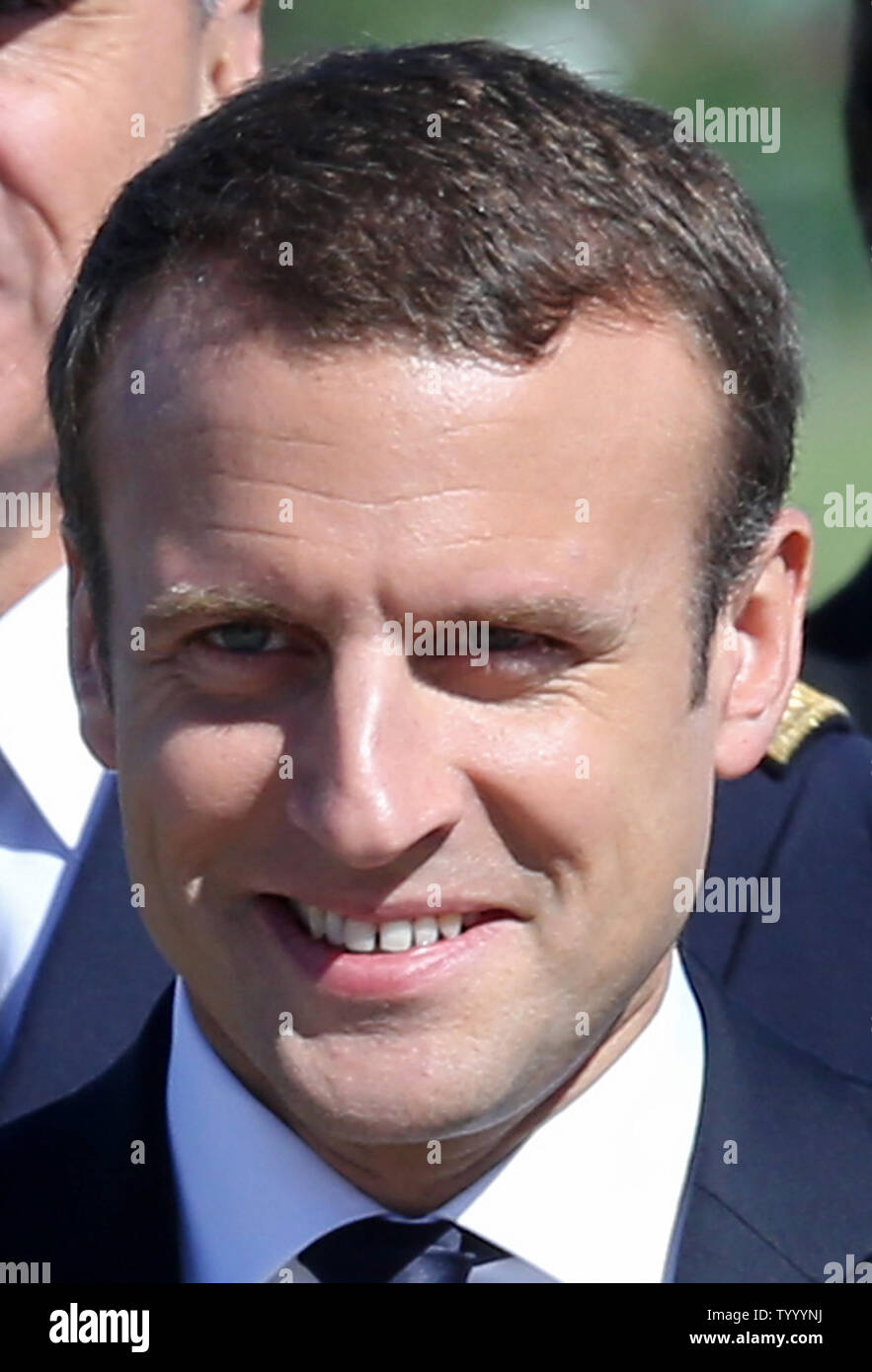 French President Emmanuel Macron arrives at the opening of the 52nd ...
