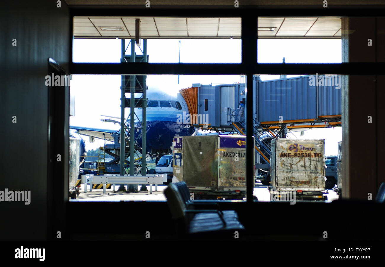 Outside the terminal Stock Photo - Alamy