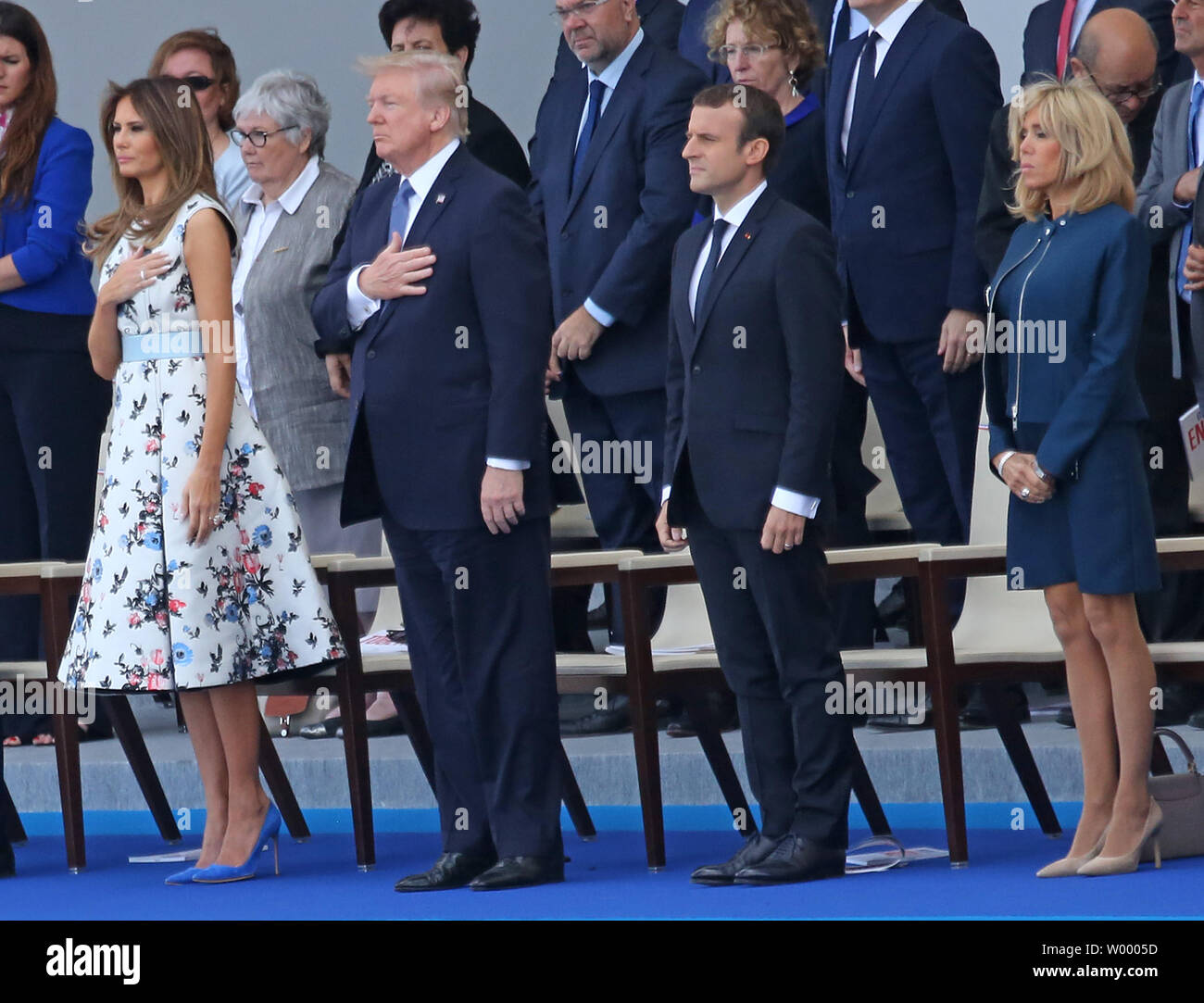 (From L to R) U.S. First Lady Melania Trump, U.S. President Donald ...