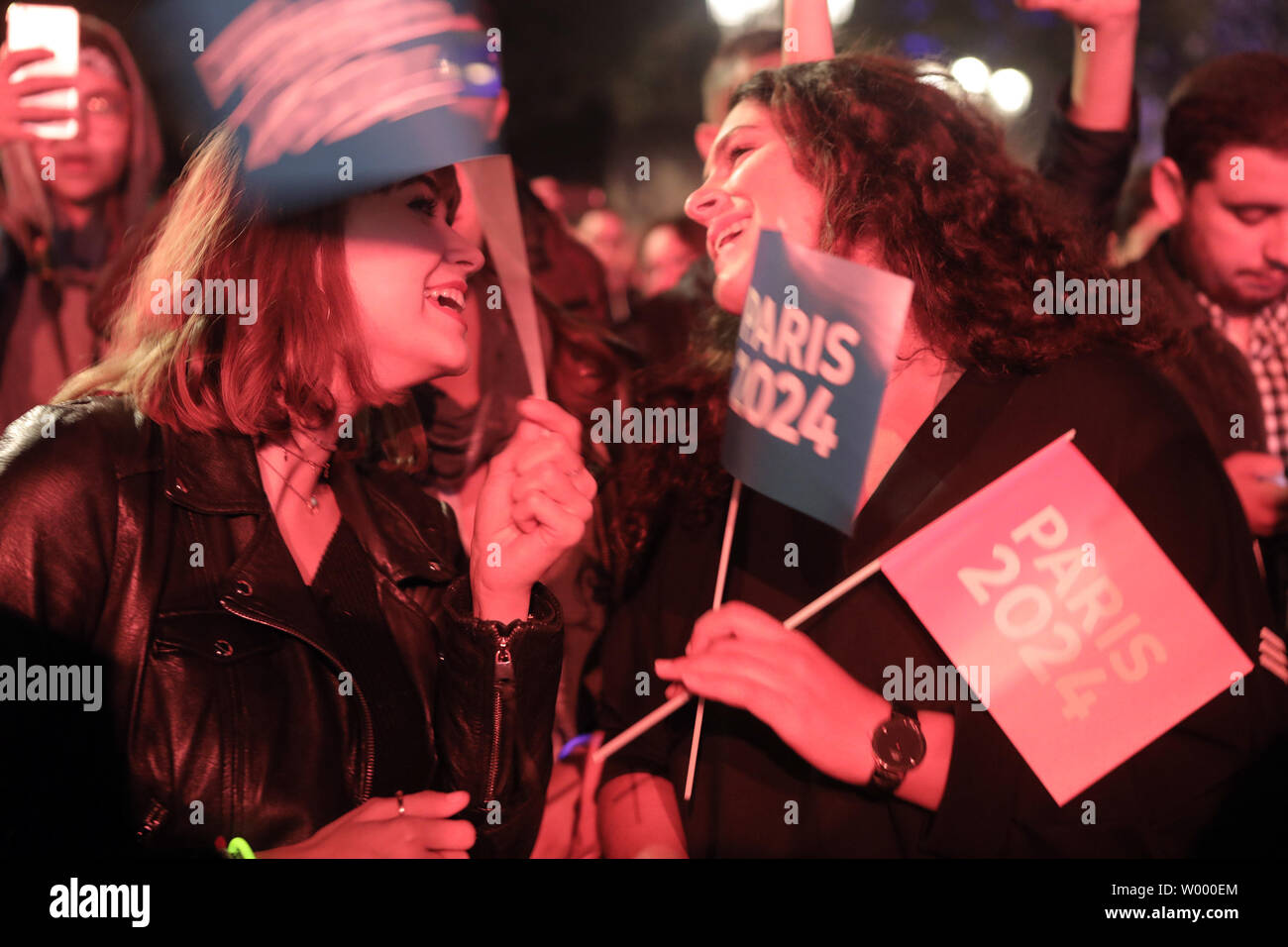 Parisians celebrate the French capital's win of its Olympic bid for ...