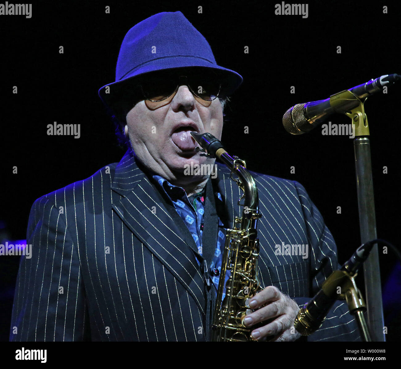 Van Morrison performs in concert at Salle Pleyel in Paris on November ...
