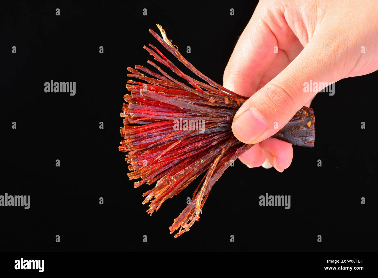 Air-dried hand-torn beef HD picture Stock Photo - Alamy