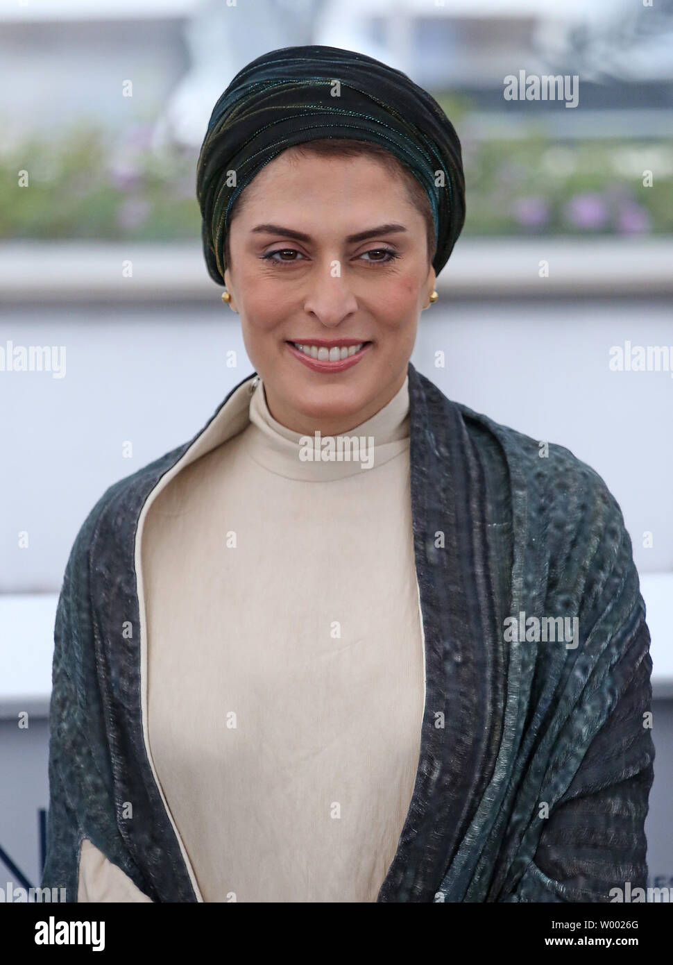 Benhaz Jafari arrives at a photocall for the film "3 visages" during ...