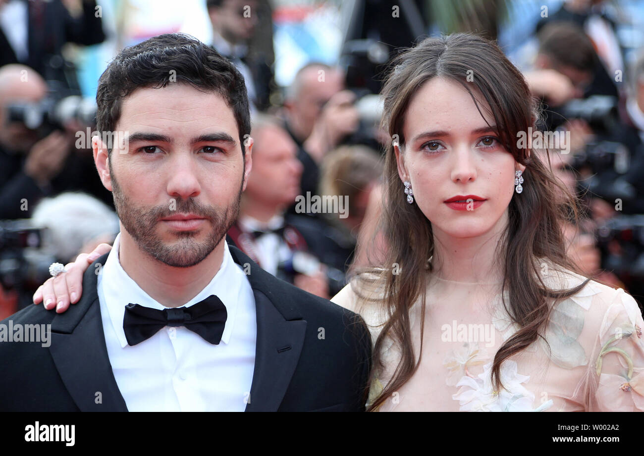 Tahar Rahim and Stacy Martin arrive on the red carpet before the ...