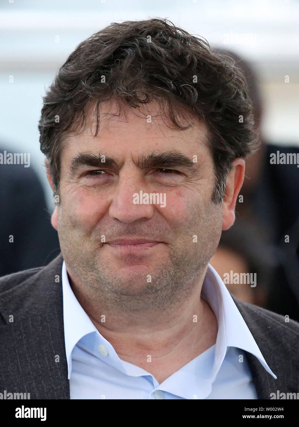Romain Goupil arrives at a photocall for the film "La Traversee" during ...