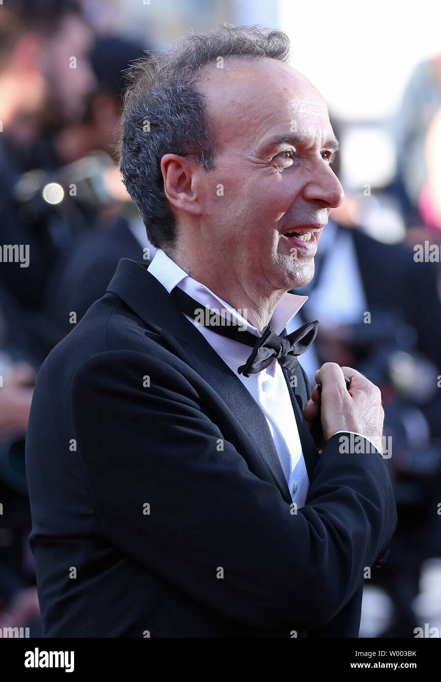 Roberto Benigni arrives on the red carpet at the closing ceremony ...