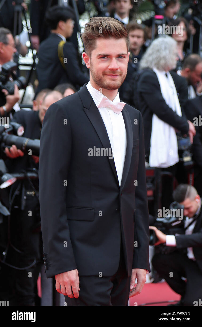 Lukas Dhont arrives on the red carpet before the screening of the film ...