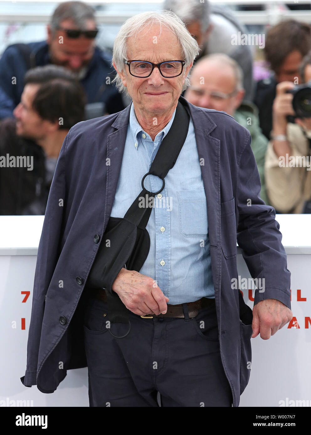 Ken Loach arrives at a photocall for the film "Sorry We Missed You ...