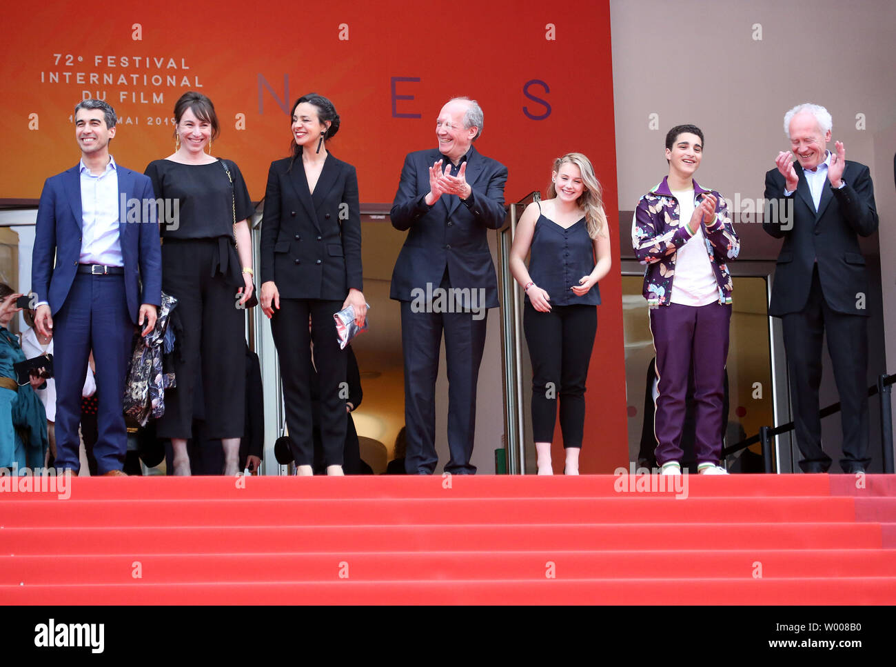 (From L to R) Othmane Moumen, Carol Duarte, Myriem Akheddiou, Luc ...