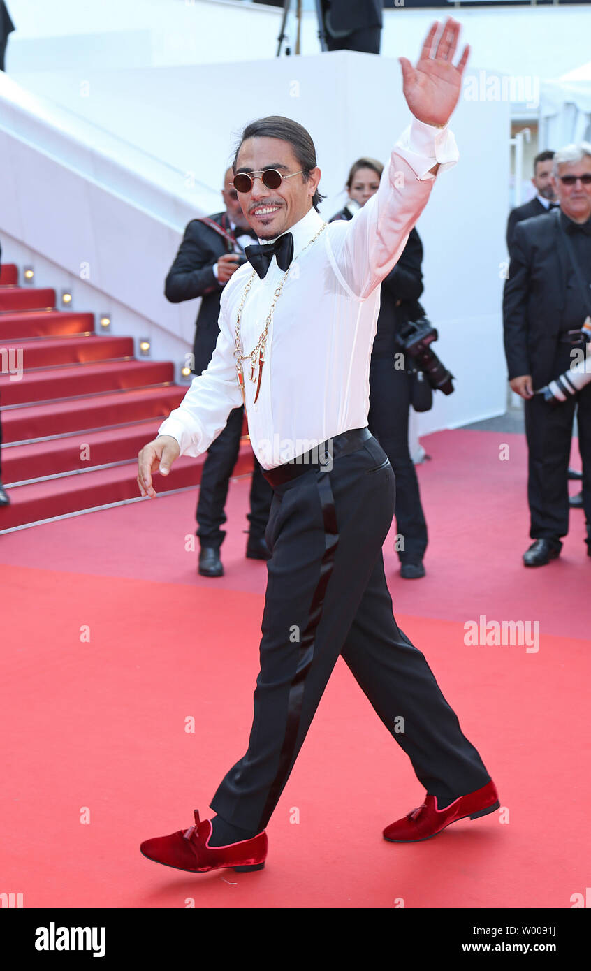 Nusret Gokce (aka Salt Bae) arrives on the red carpet before the ...