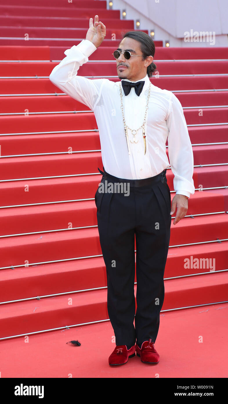 Nusret Gokce (aka Salt Bae) arrives on the red carpet before the ...