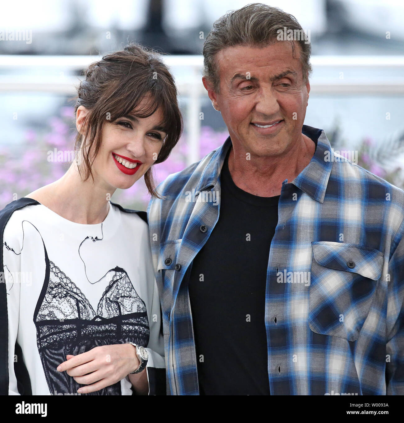 Paz Vega and Sylvester Stallone arrive at a photocall for the film ...