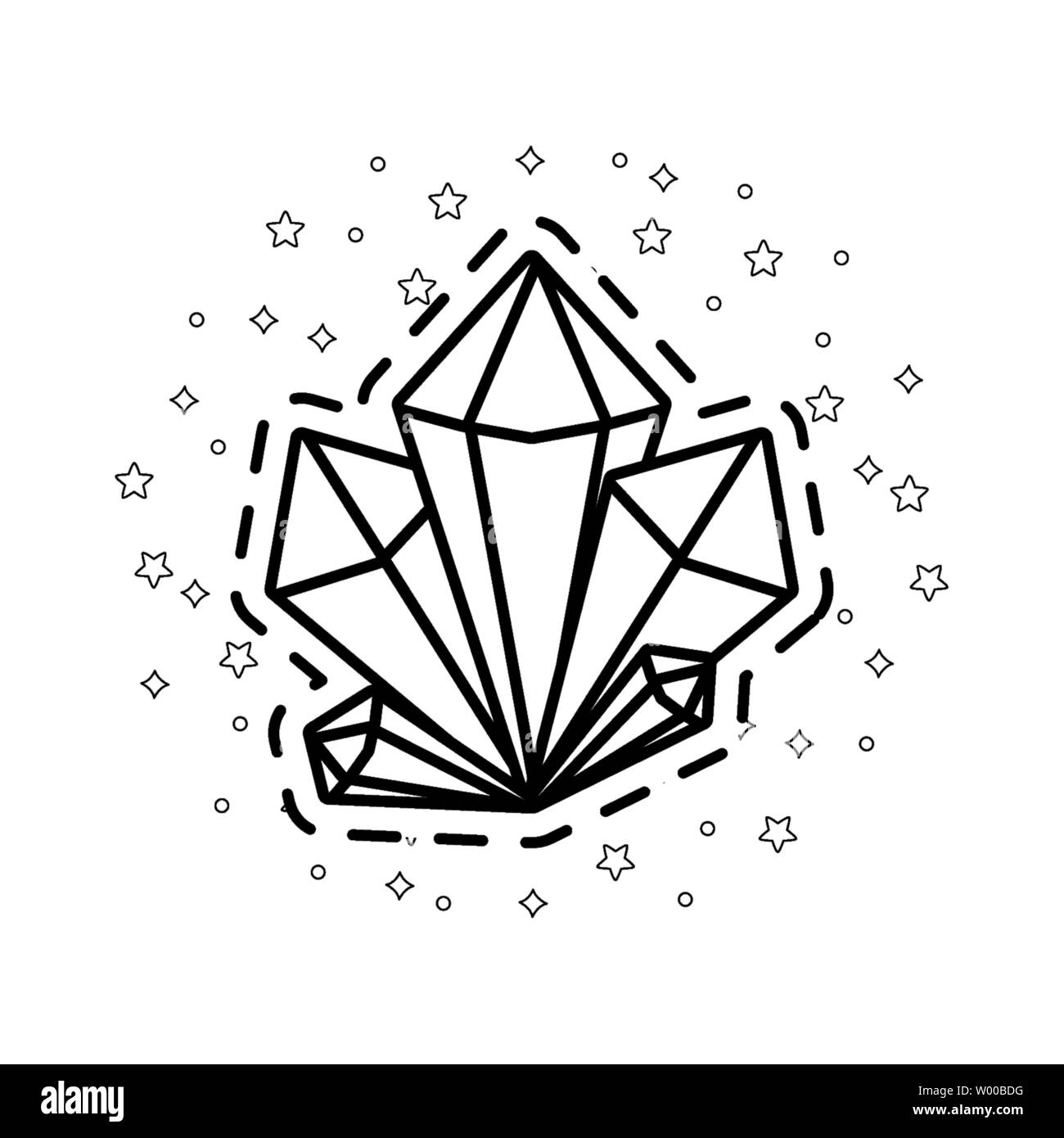 patch of quartz rocks icons vector illustration design Stock Vector ...