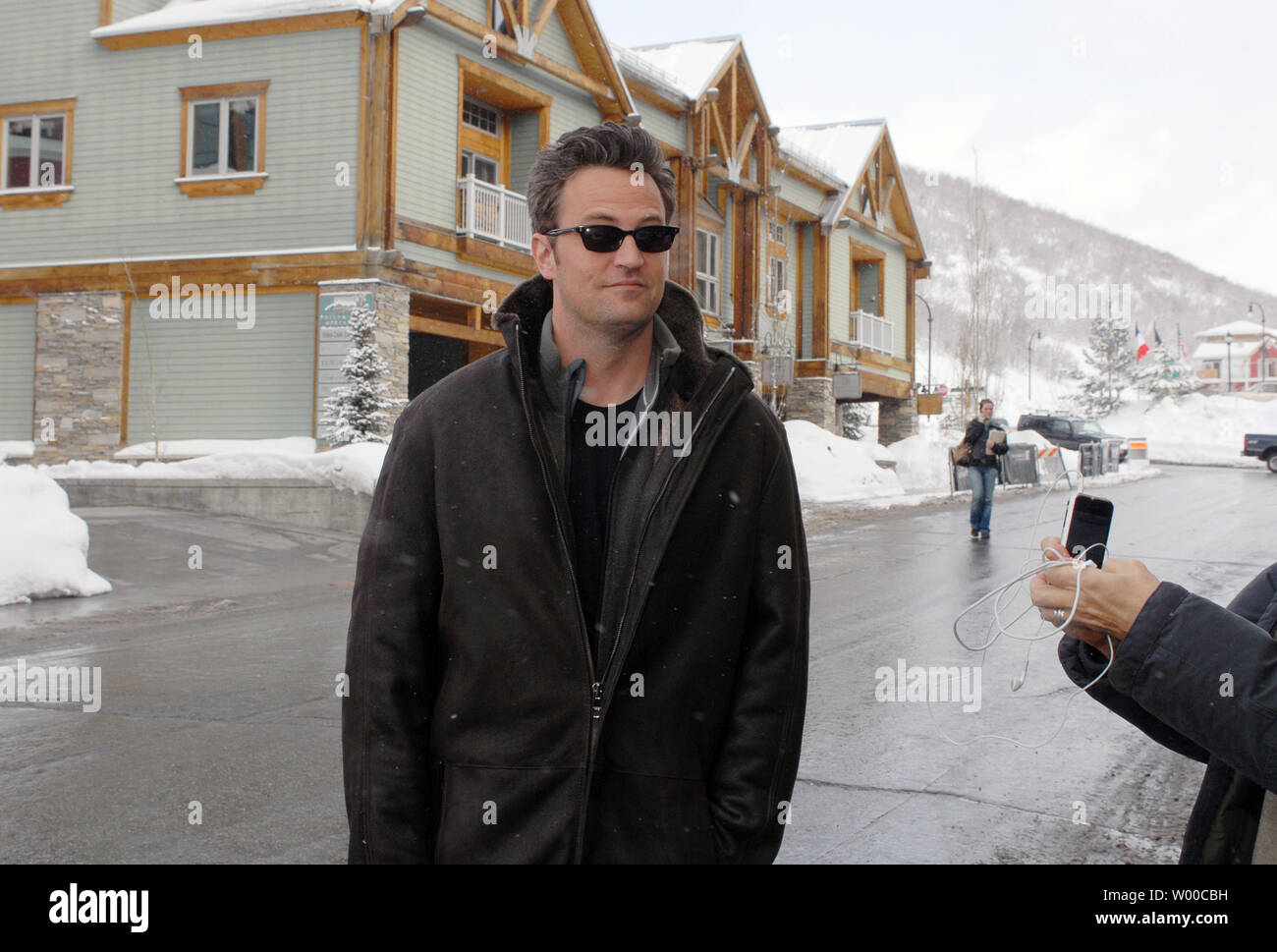 Matthew Perry walks near Main Street during the Sundance Film Festival ...