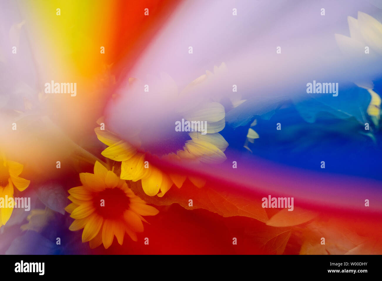 Psychedelic flower background Stock Photo - Alamy