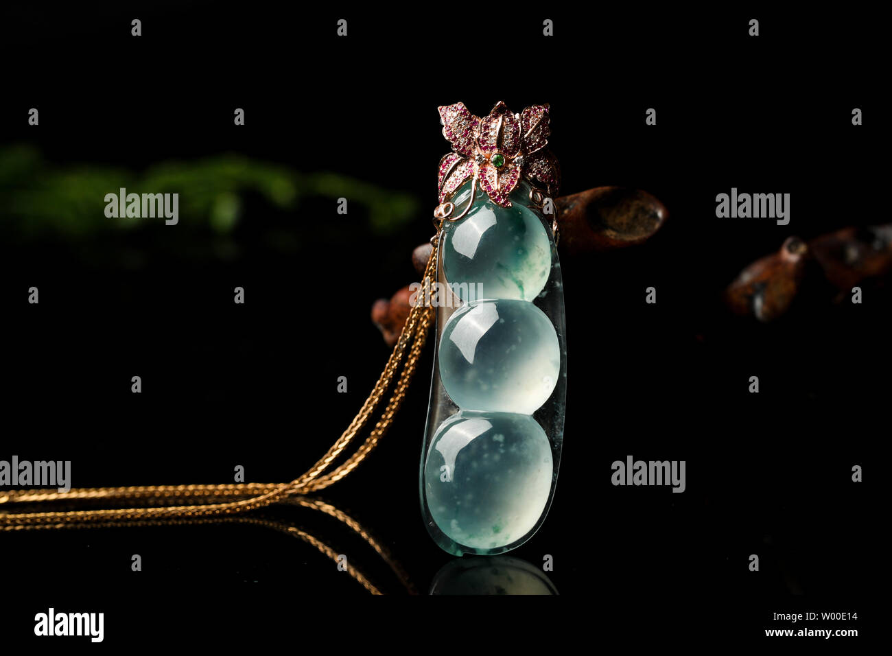 Collection-grade glass jade ornaments Stock Photo - Alamy