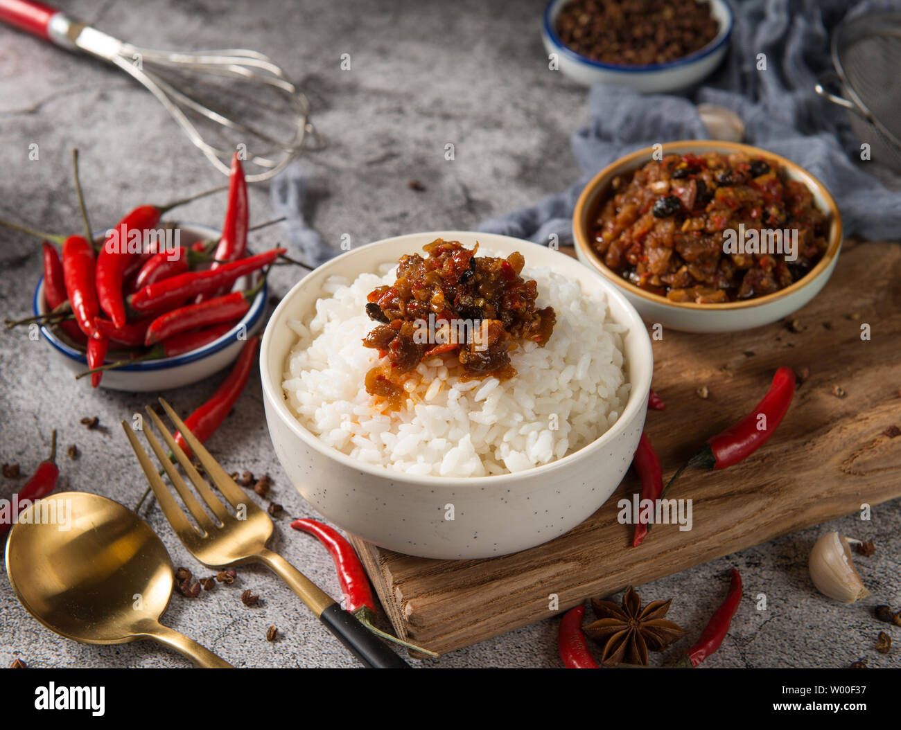 Beef shredded cabbage pickle pepper Stock Photo - Alamy