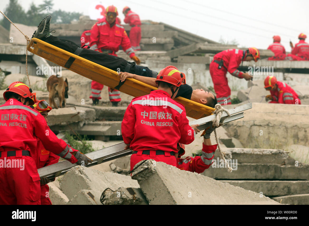 China's International Search and Rescue unit from the Engineering ...