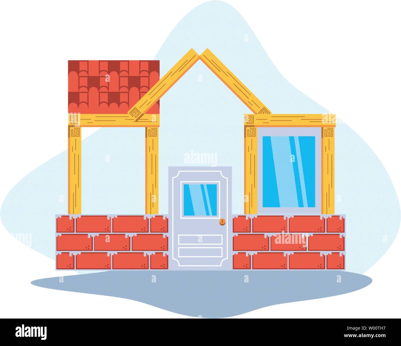 House design, under construction work repair progress reconstruction ...