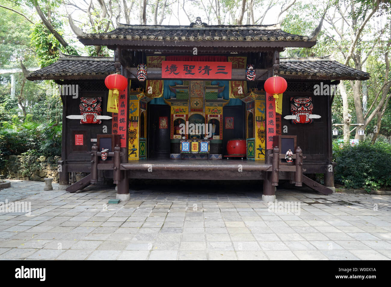 Folk village scenery Stock Photo - Alamy