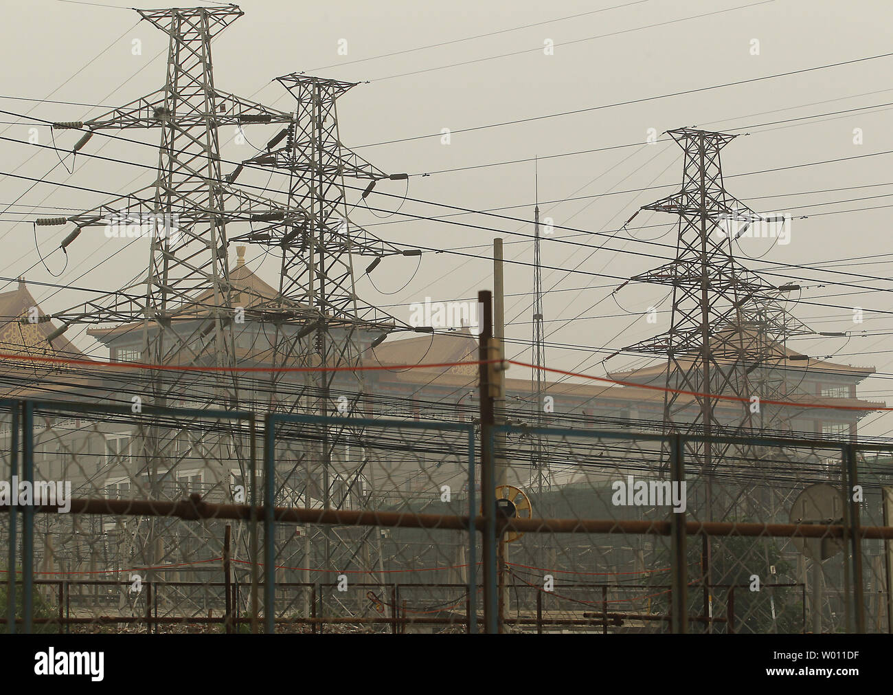 Beijing china power lines in hi-res stock photography and images - Alamy