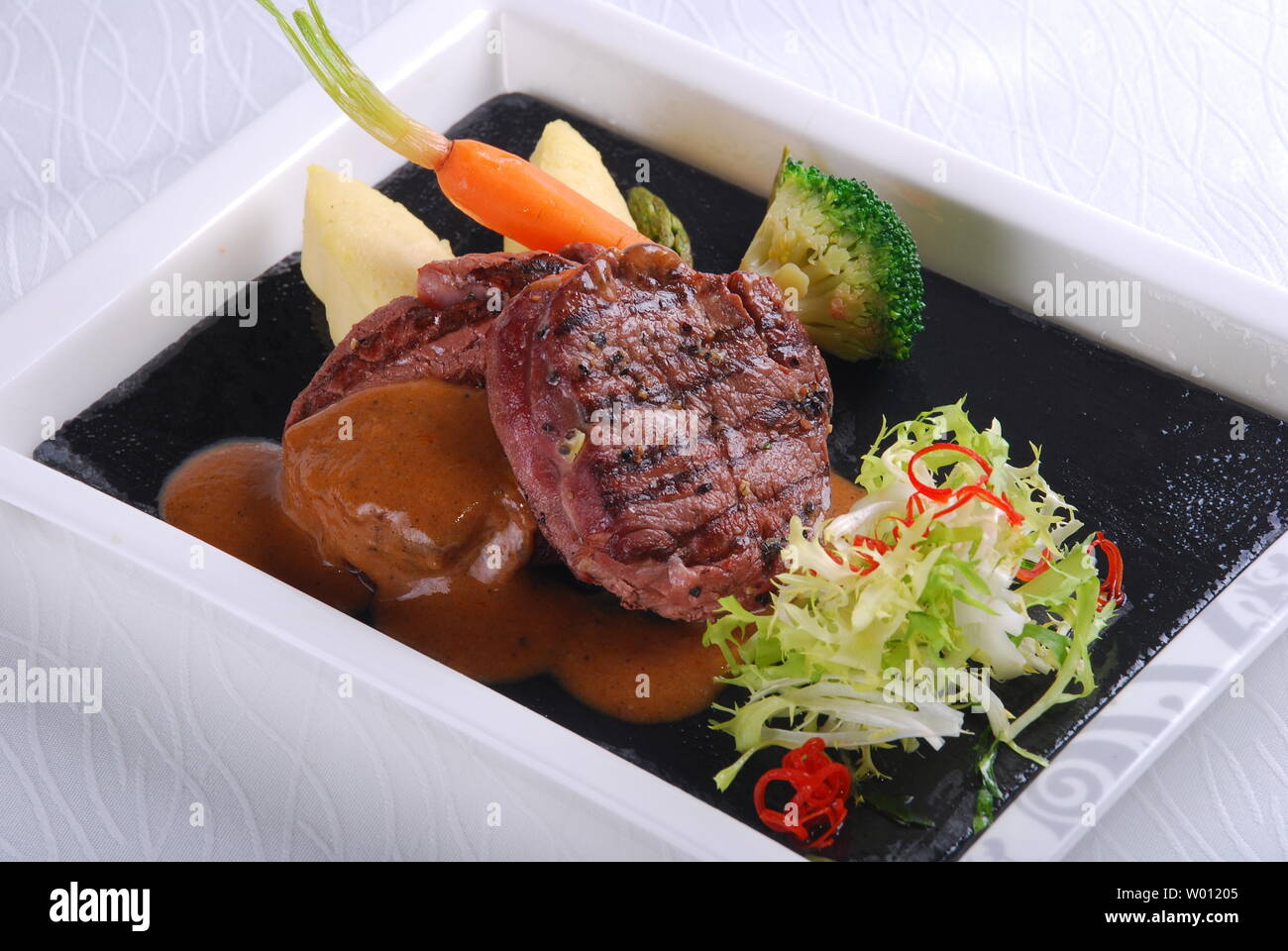 High-end Western food Stock Photo - Alamy