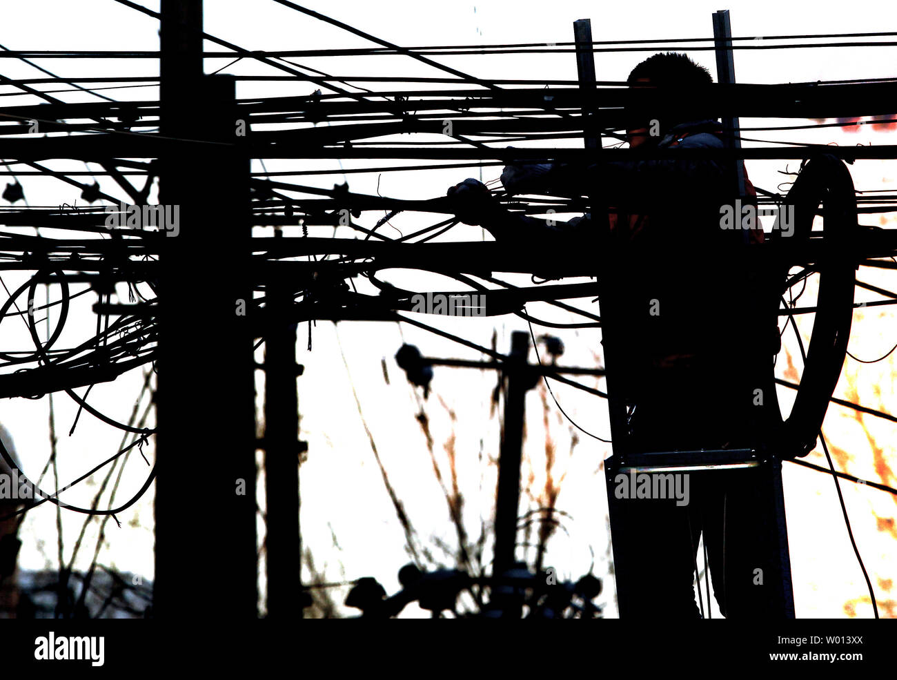 Beijing china power lines in hi-res stock photography and images - Alamy