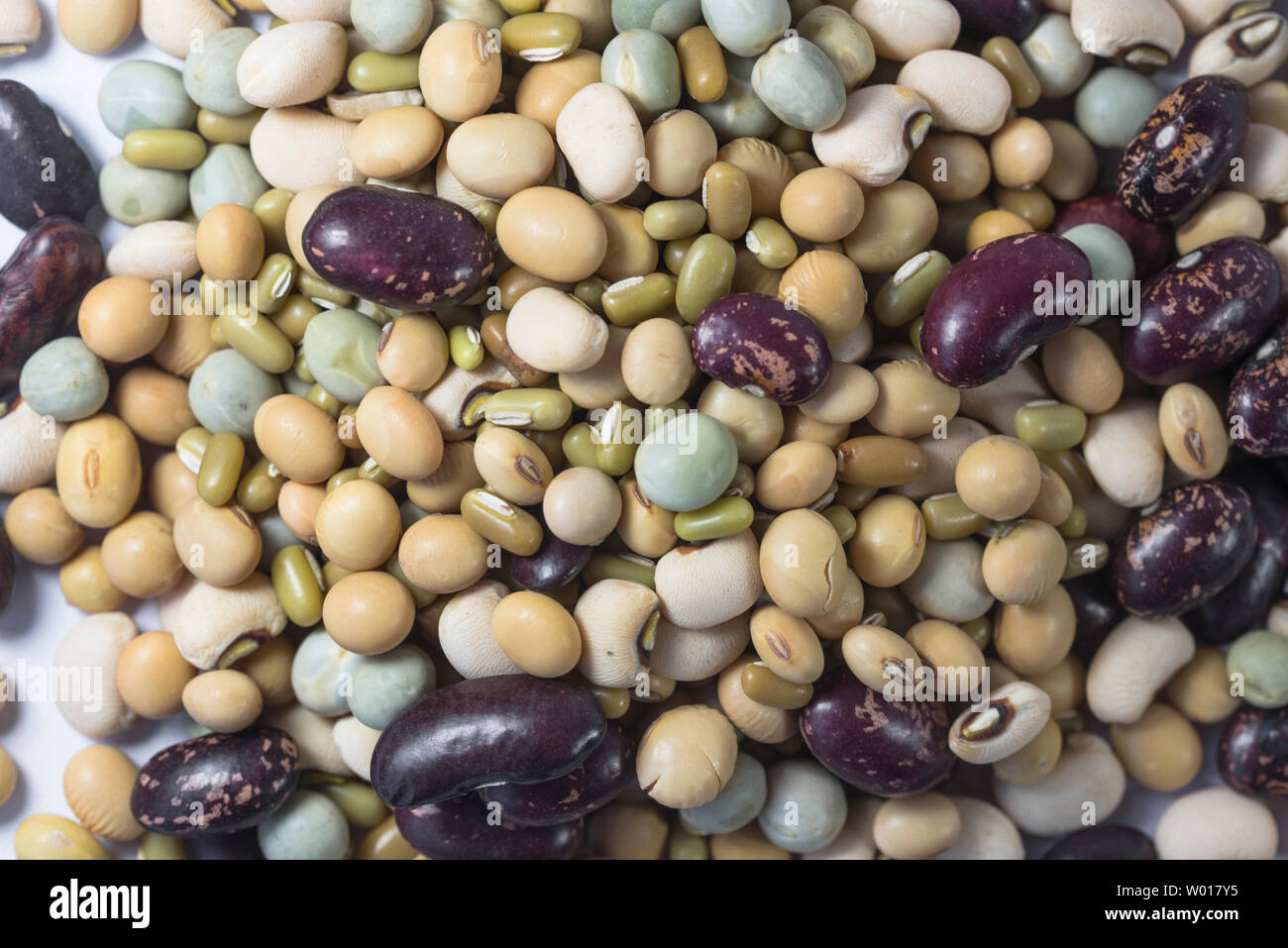 All kinds of beans mixed together Stock Photo - Alamy