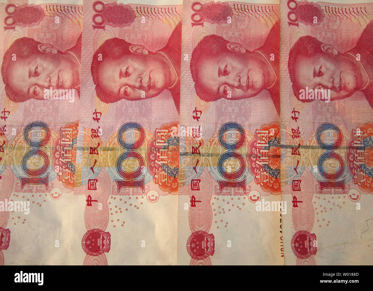 A Chinese 100 Yuan features former helmsman Mao Zedong, in Beijing on ...