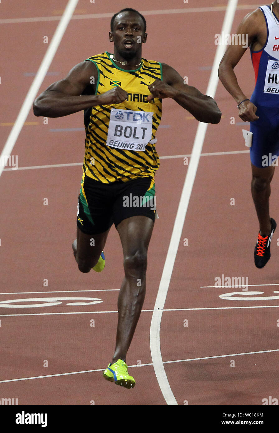 Jamaica's Usain Bolt wins the 200 meters final at the IAAF World ...