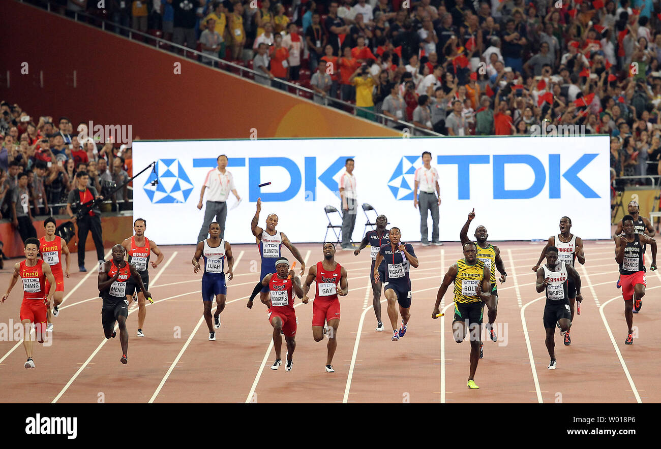 Jamaica 4x100 relay teams hi-res stock photography and images - Alamy