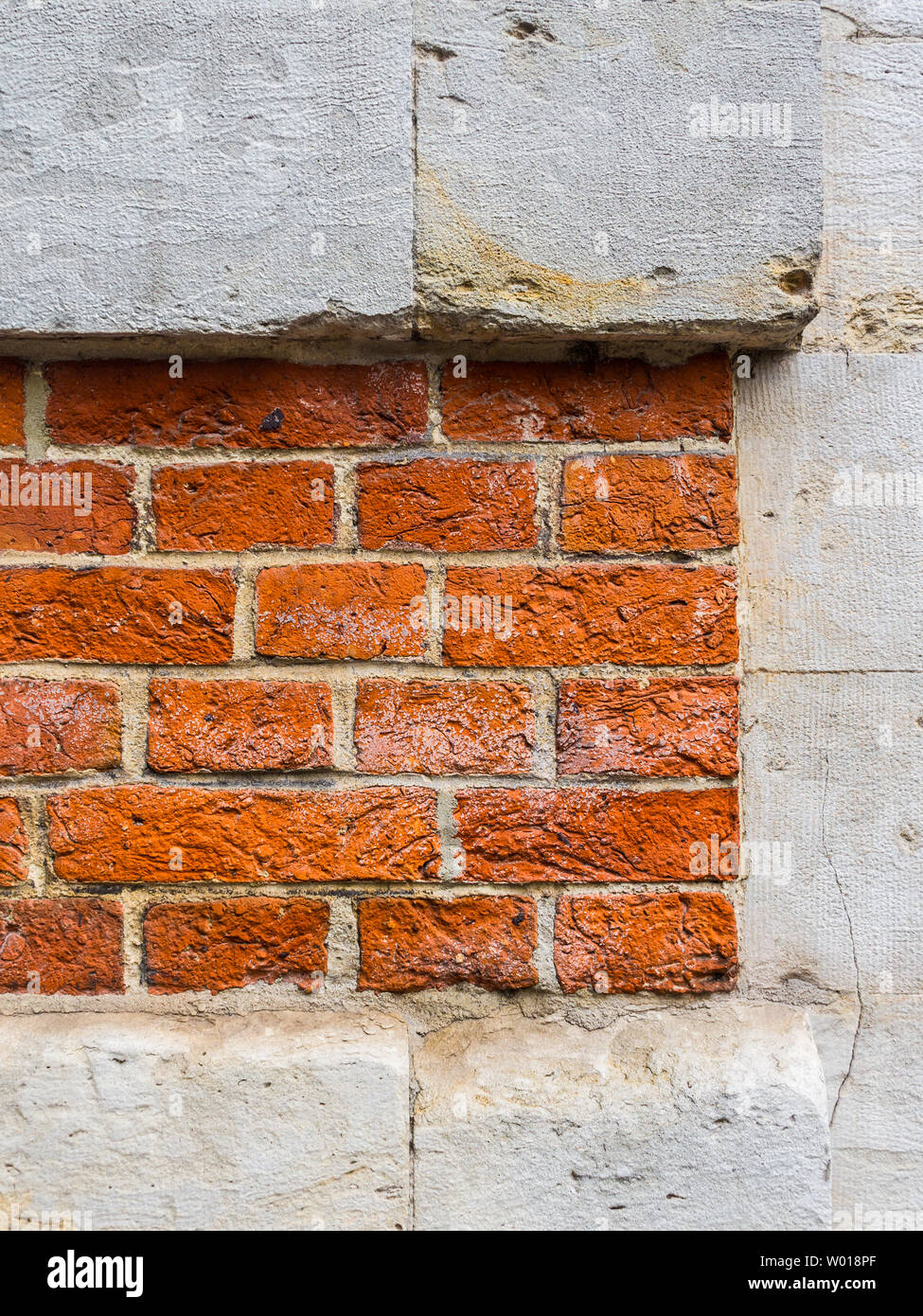 Stone and brickwork detail Stock Photo - Alamy