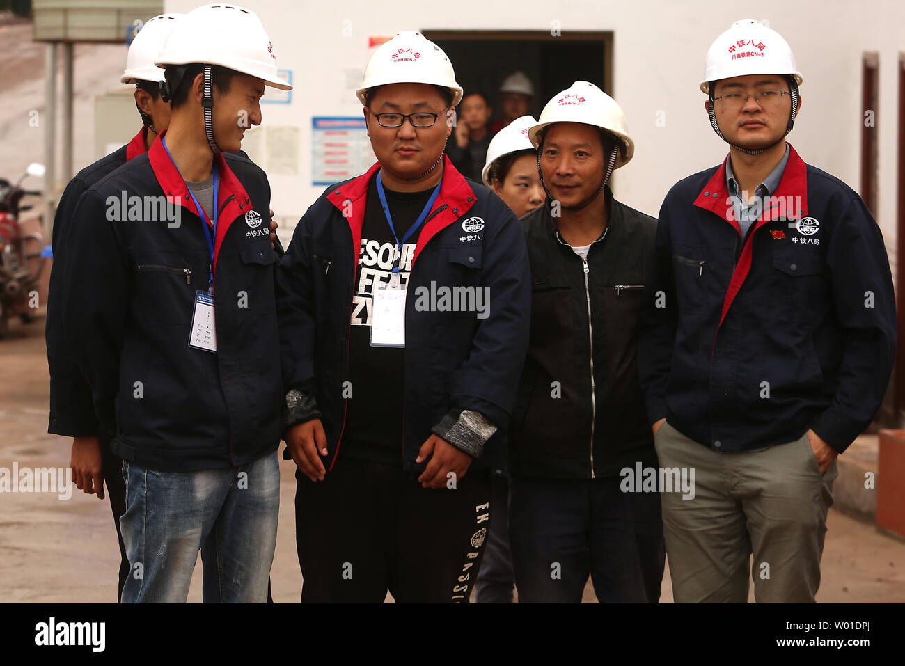 Construction continues on a high-speed rail line being built near ...