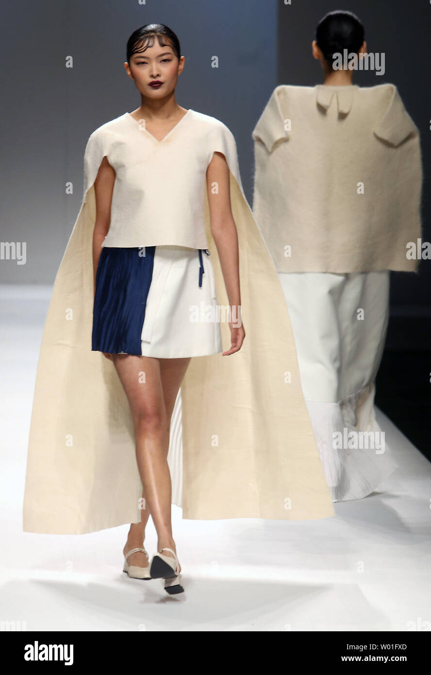 Models wear the latest designs by A Niu Ga during the annual Fashion ...