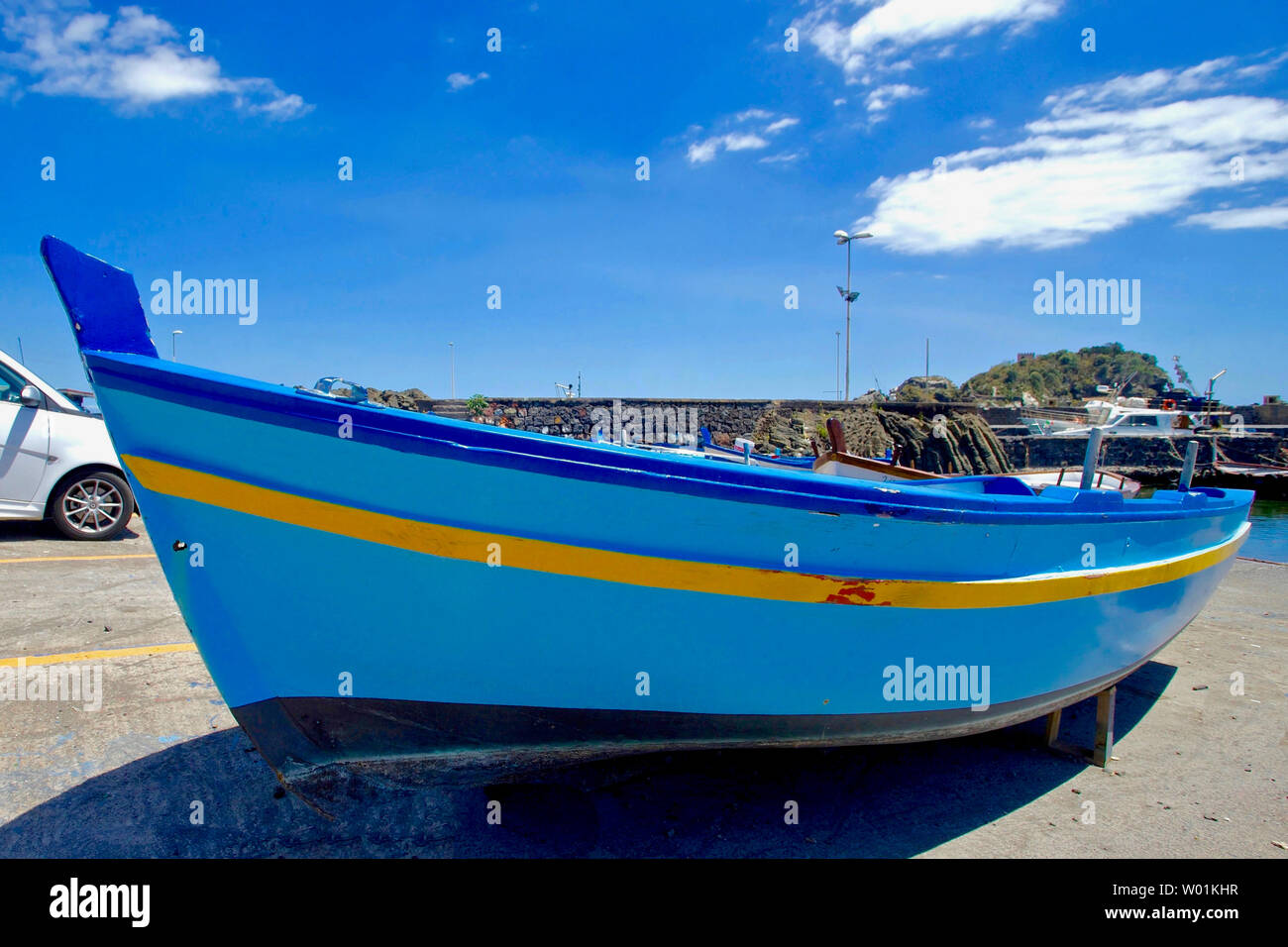 Fishing boat, Aci Trezza, Sicily, Italy Stock Photo - Alamy