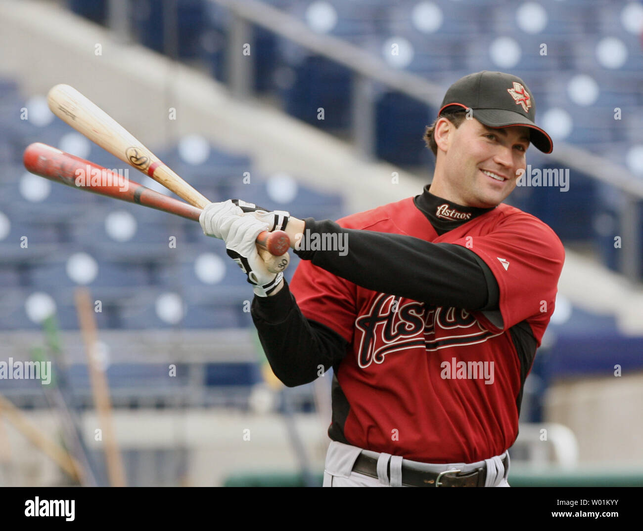 During the warm up before hi-res stock photography and images - Alamy