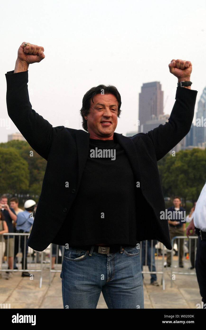 Sylvester Stallone attends the Rocky Statue Dedication Ceremony at the ...